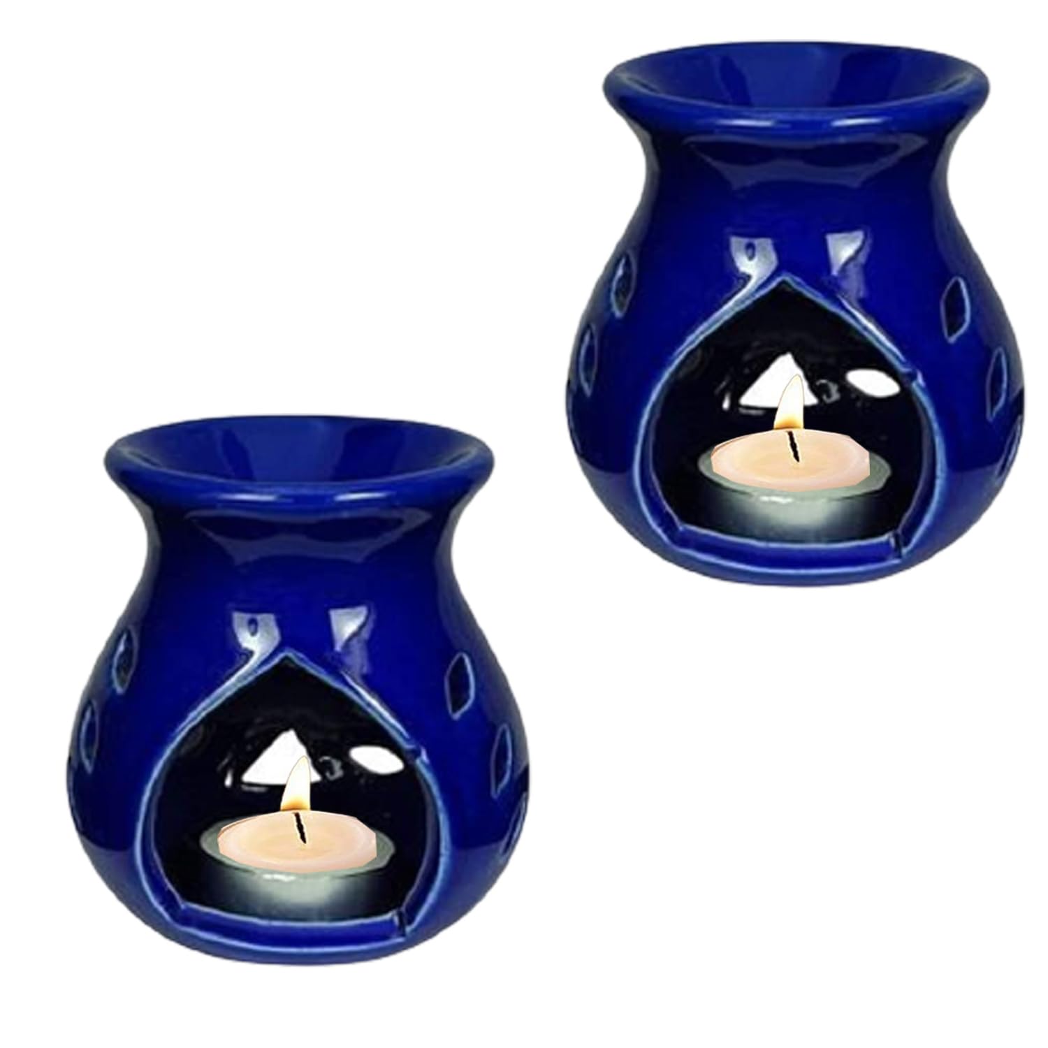 HARIKA Ceramic Diffuser Pot 'with Aroma Essential Oil Burner, Tea Light ...