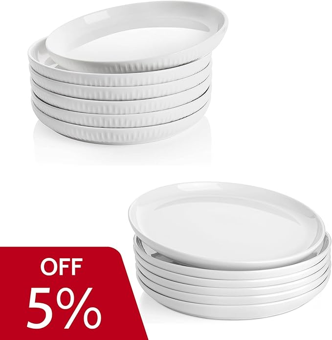 Amazon.com | Sweese 10 Inch Dinner Plates & 7.4 Inch Dessert Plates Set ...