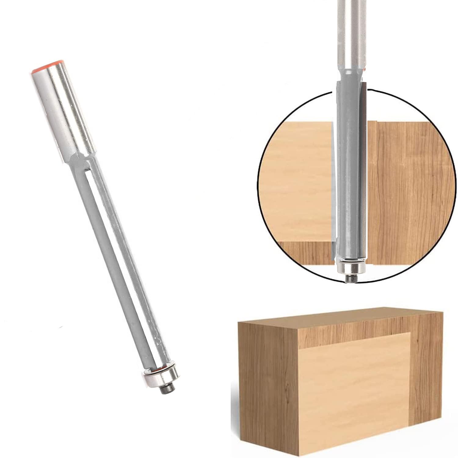 Snapklik.com : Flush Trim Router Bit 1/2 Shank By , Extra Long Flush ...