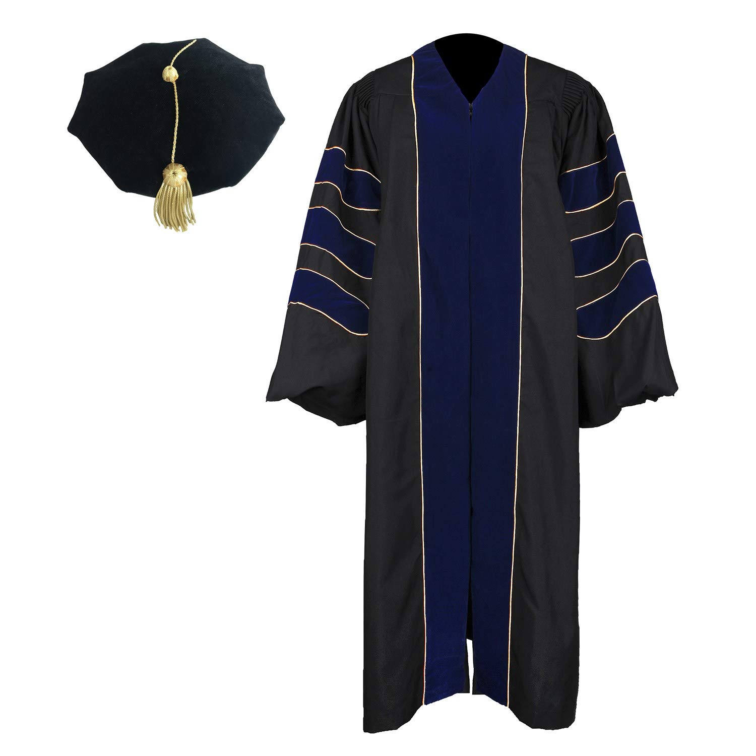Snapklik.com : Newrara Unisex Deluxe Doctoral Graduation Gown And 8 ...