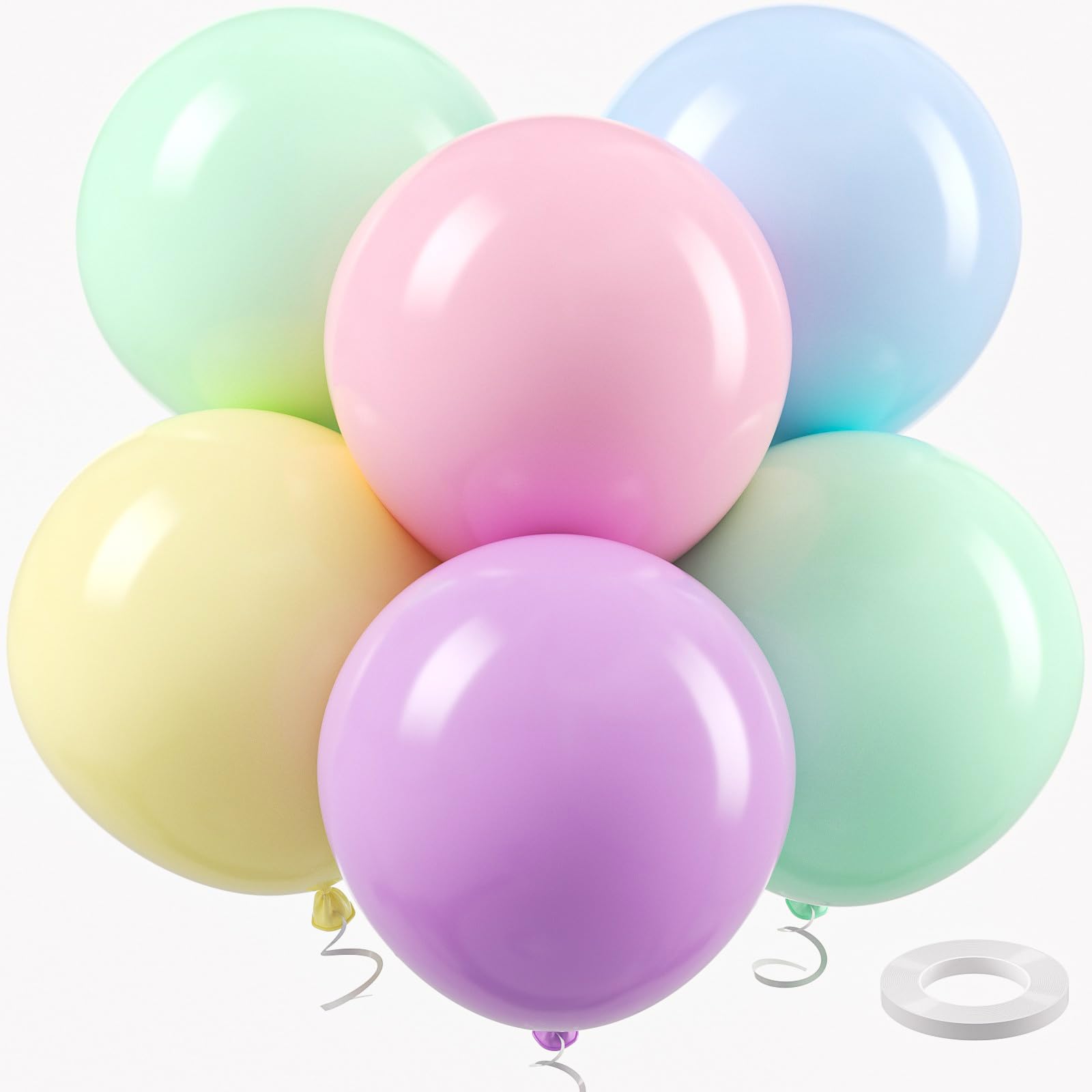 Amazon.com: ADOINBY 18 Inch Pastel Large Balloons - 35Pcs Thick Macaron ...