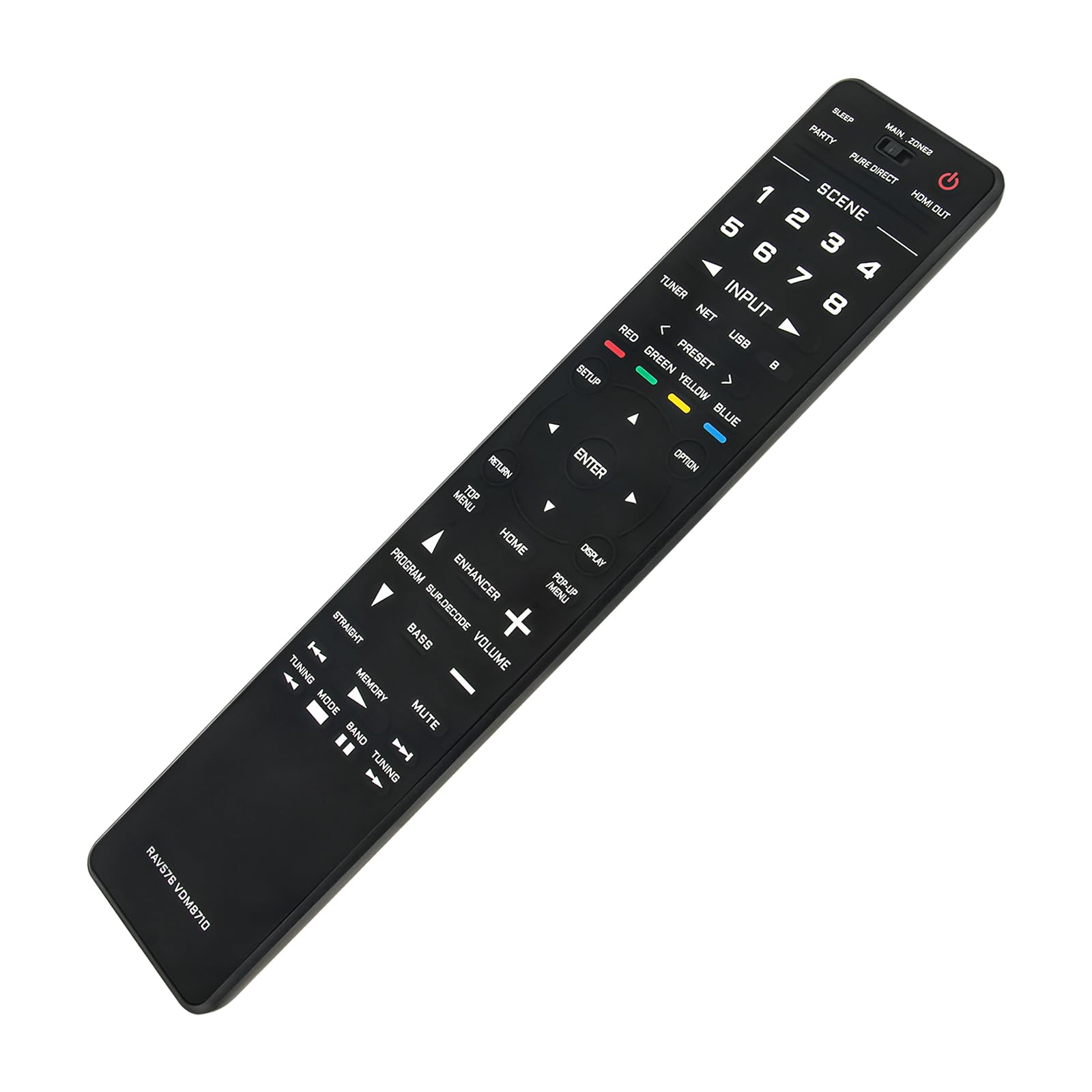 Snapklik.com : VDM8710 Replacement Remote Control Fit For Yamaha AV ...