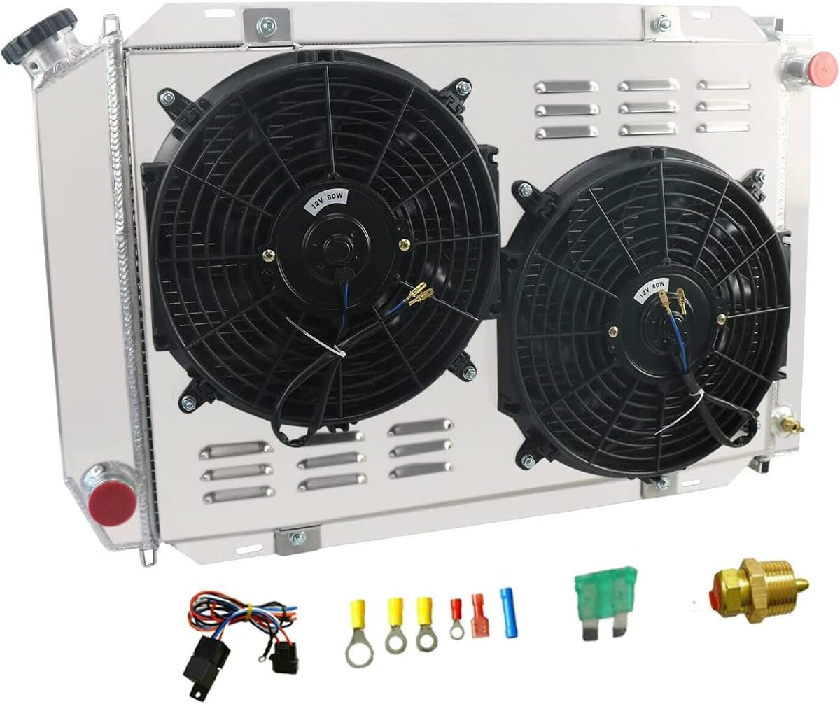 Amazon.com: 4-Row Direct Aluminum Radiator Compatible for 1979-1993 ...