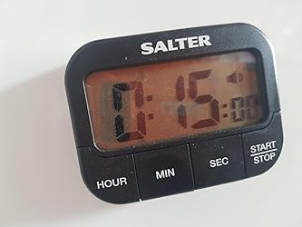 Salter 355 BKXCDU Digital Kitchen Timer - LCD Display, Loud Clock Timer ...