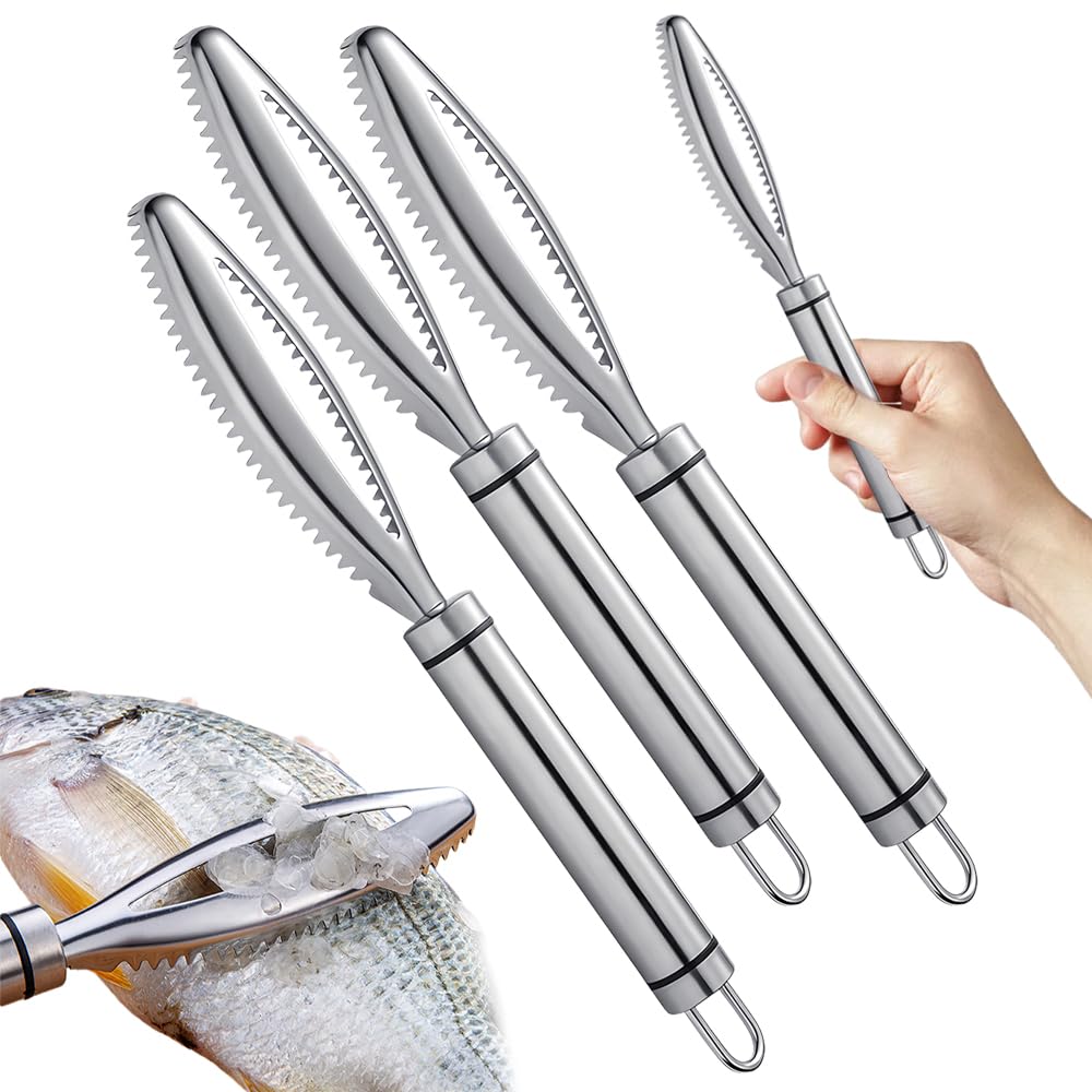 Sawtooth Fish 1Pc Fish Scaler, 304 Stainless Steel Fish Scaler