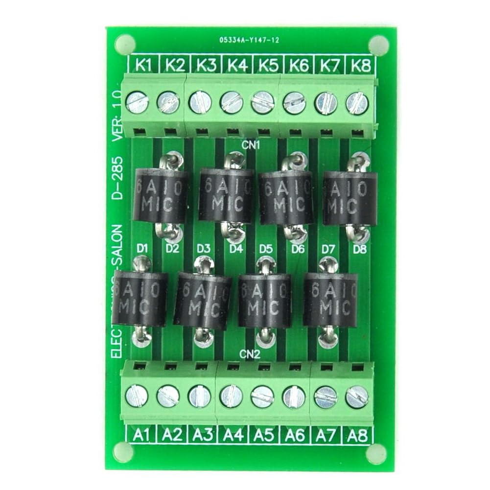 Electronics-Salon 6 Amp 1000V 8 Individual Diode Module Board, 6A10 ...