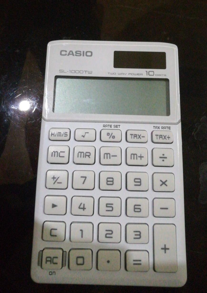 Casio SL-1000TW-WE Portable Calculator (White) : Amazon.in: Office Products