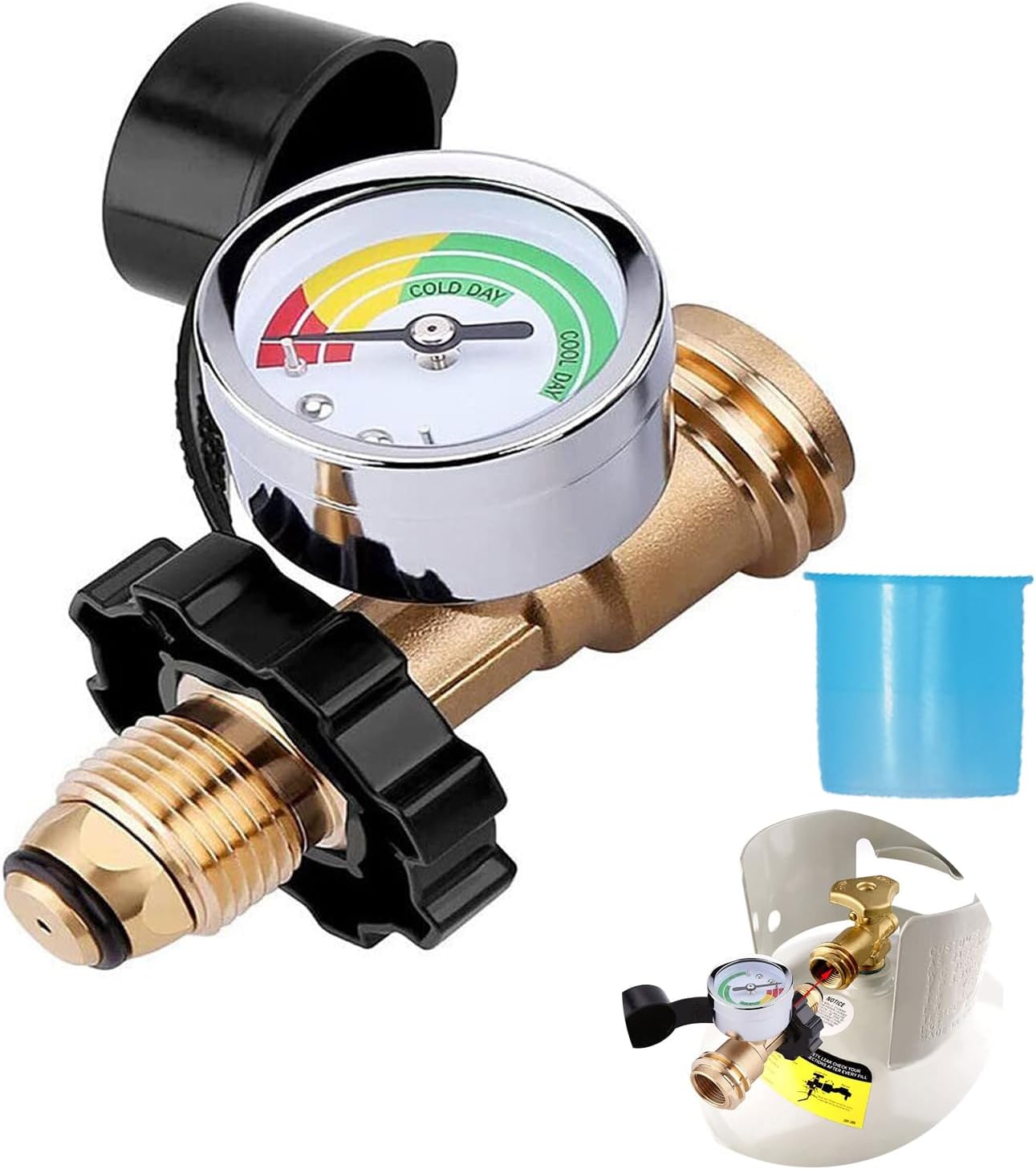 100 lb Propane Tank Adapter, Universal Fit Pol to Qcc1 Propane Tank ...