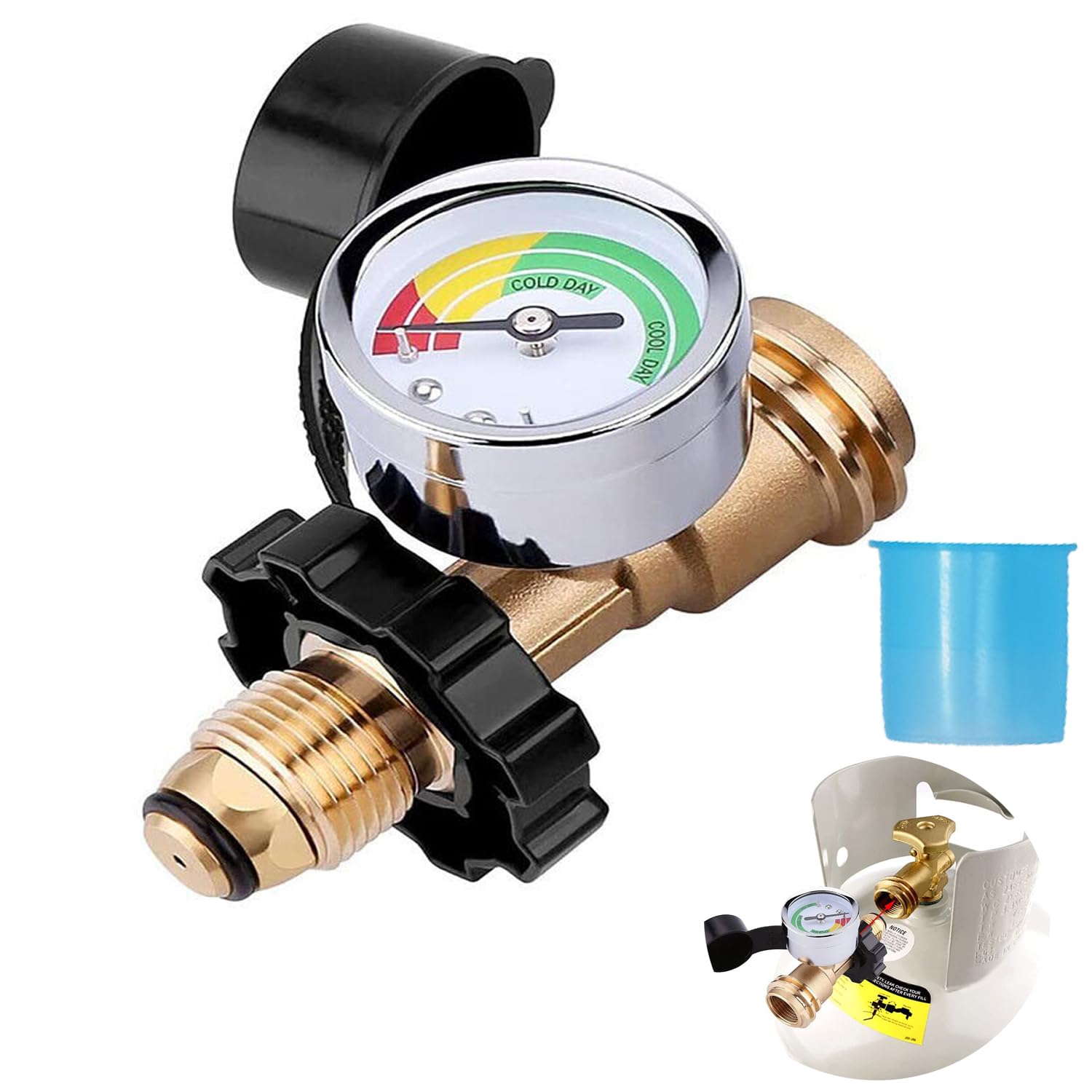 Amazon.com: 100 lb Propane Tank Adapter, Universal Fit Pol to Qcc1 ...