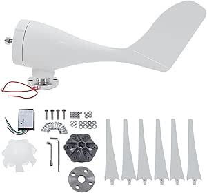Amazon.com: 400W 6 Blades Wind Turbine Generator Kit, High Efficiency ...