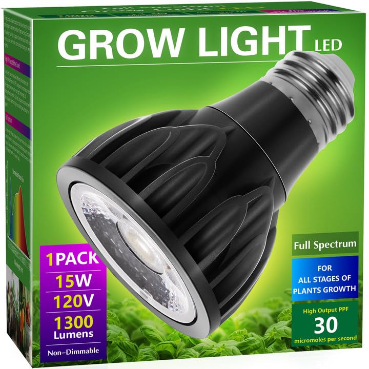 Amazon.com: Briignite Grow Light Bulbs 6 Pack & LED Grow Lights 1 Pack ...