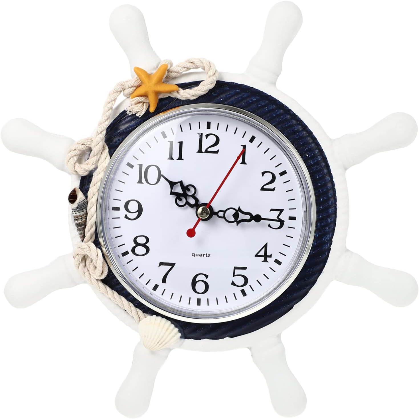 Amazon.com: Nautical Anchor Design Wall Clock : Home & Kitchen