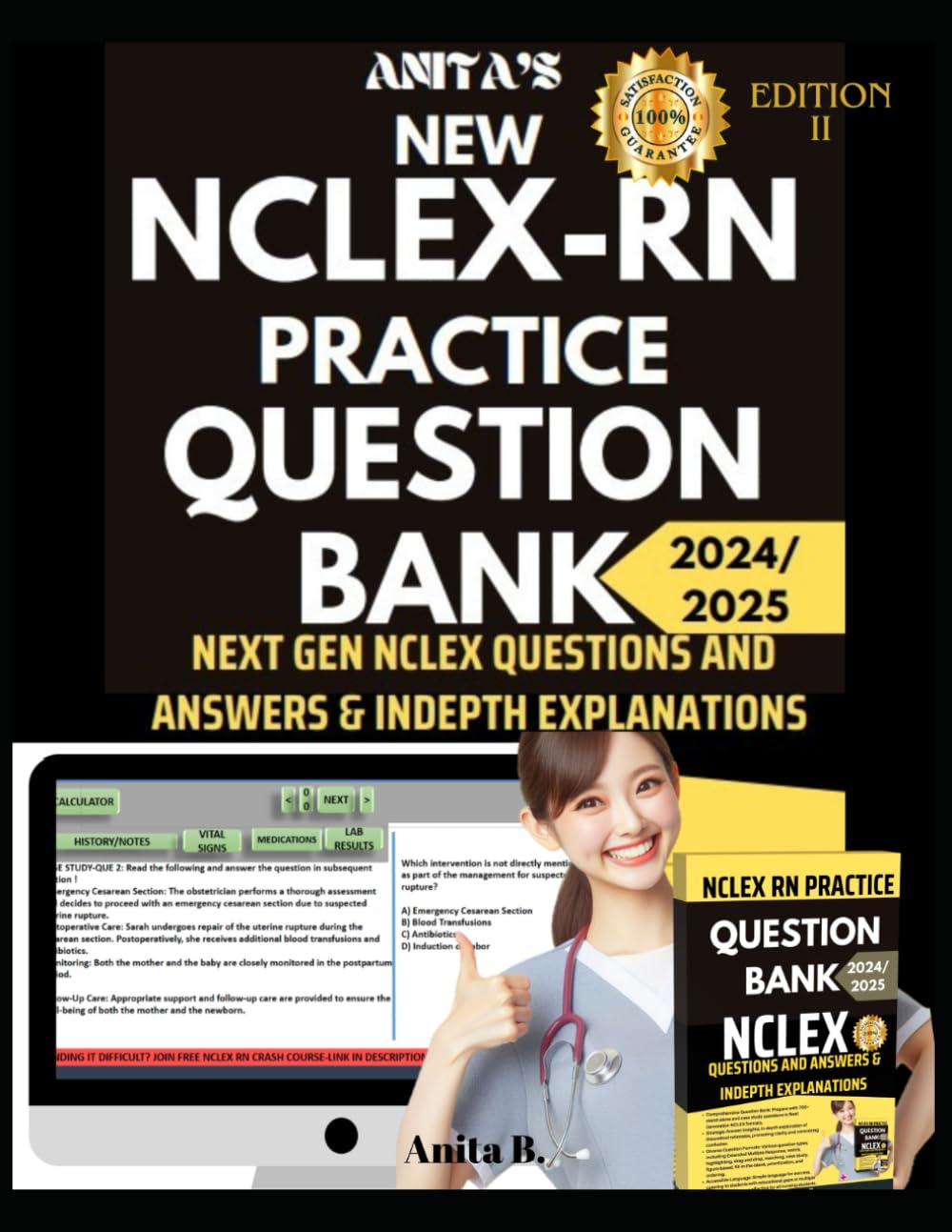 NEW NCLEX RN PRACTICE QUESTION BANK: NEXT GEN NCLEX QUESTIONS AND ANSWERS & INDEPTH EXPLANATIONS ...
