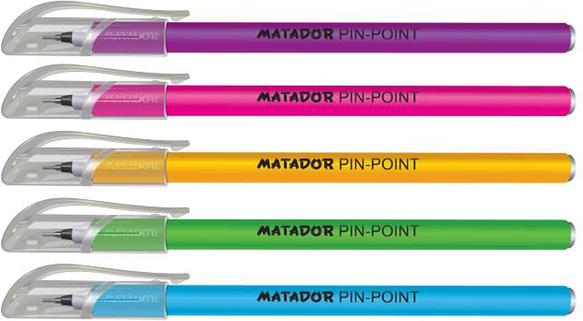 Matador Pin-Point Gel Pens - Fine Point 0.5mm | Black Ink | Comfort ...