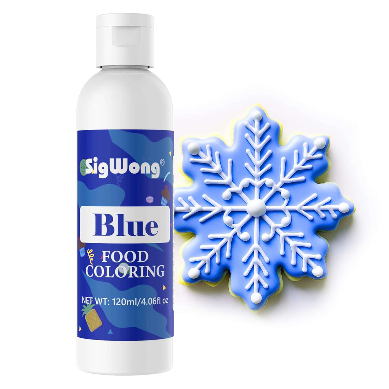 Amazon.com : Food Coloring - 120ml Blue Liquid Food Coloring Set ...