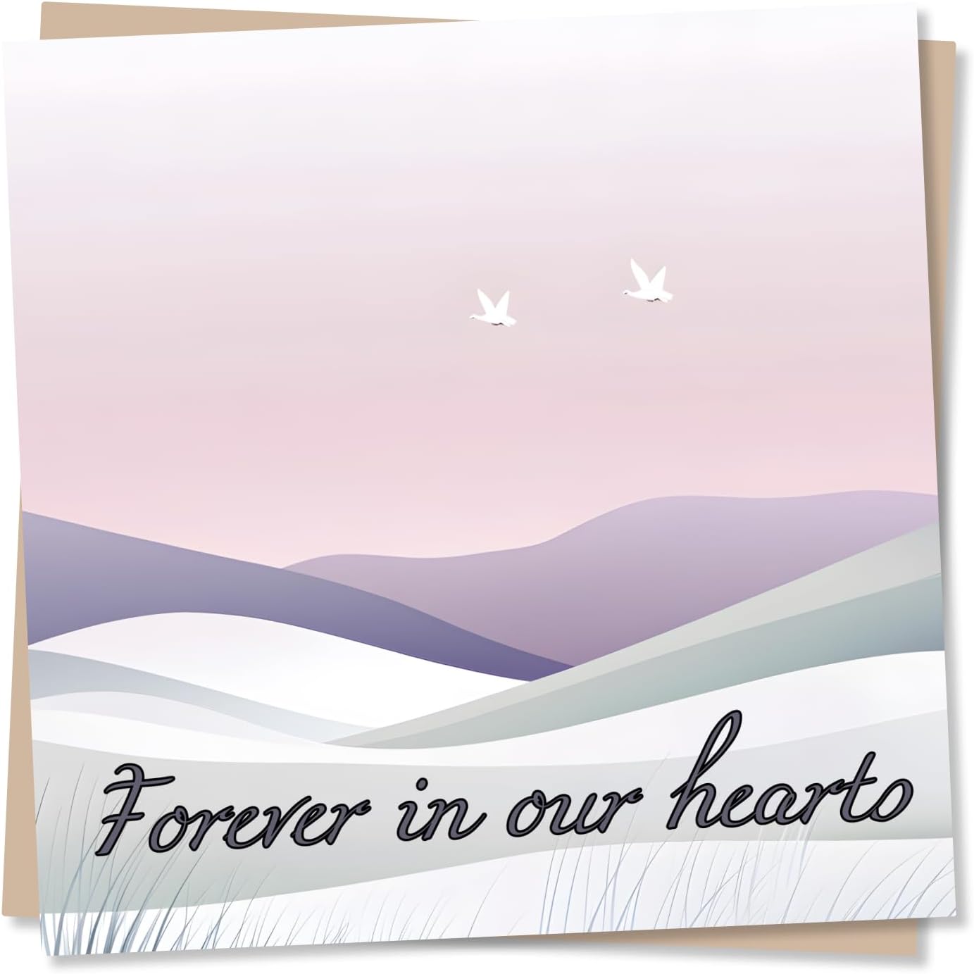 Amazon.com: Sympathy Card for Loss of Loved One - Beautiful, Mountains ...