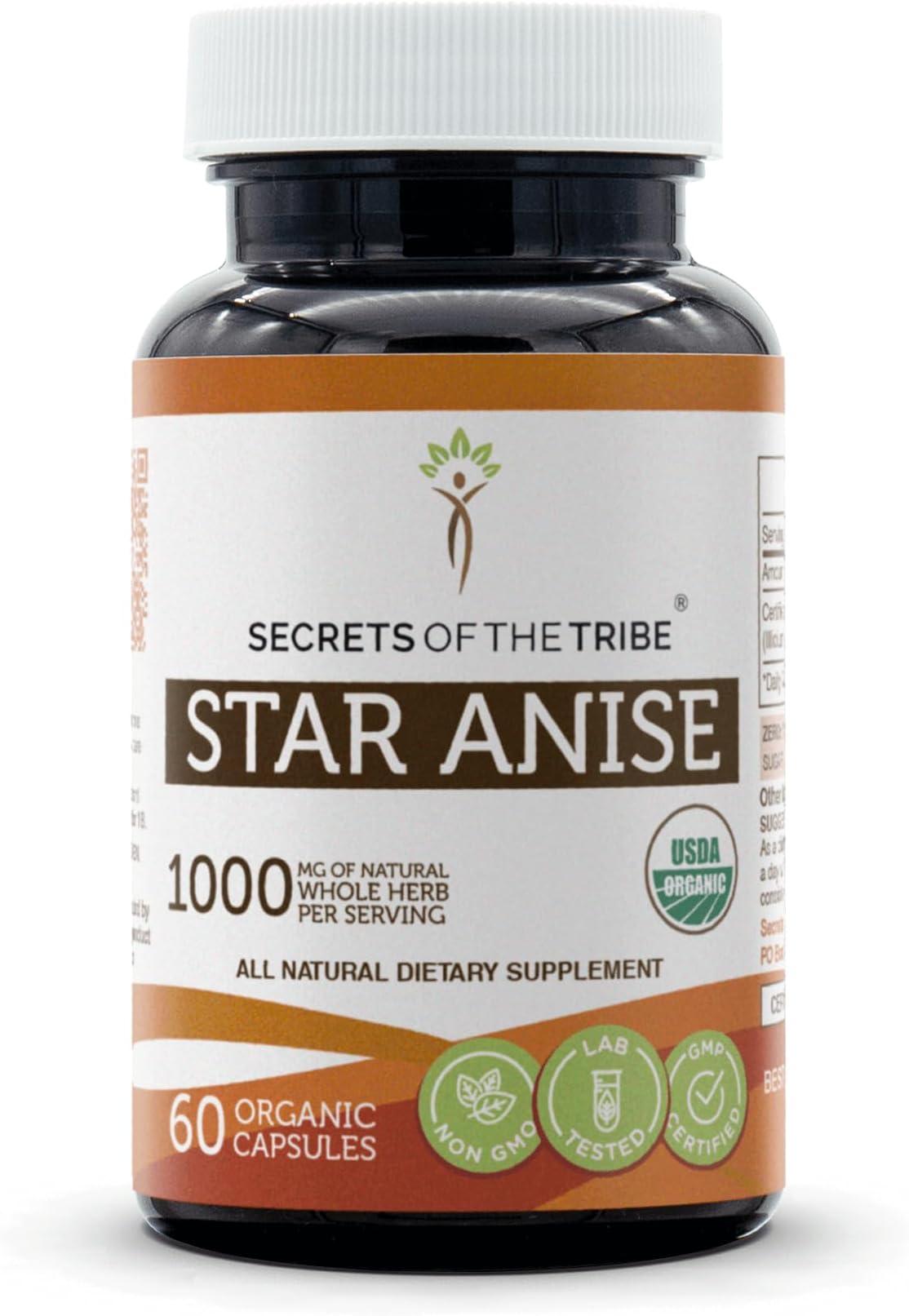 Amazon.com: Secrets of the Tribe Star Anise 60 Capsules, 1000 mg, USDA ...