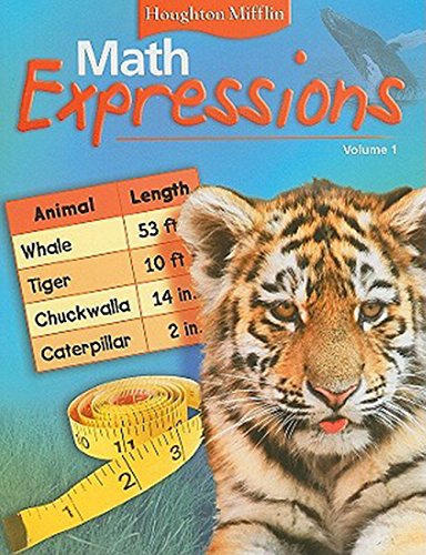 Houghton Mifflin Math Expressions, Grade 2, Vol. 1, Student Activity Book: MATH: 9780618509805 ...