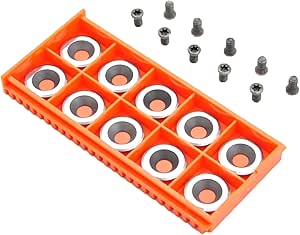 TANOMATE 5/8 inch(16mm) Negative Rake Round Carbide Replacement Cutter ...