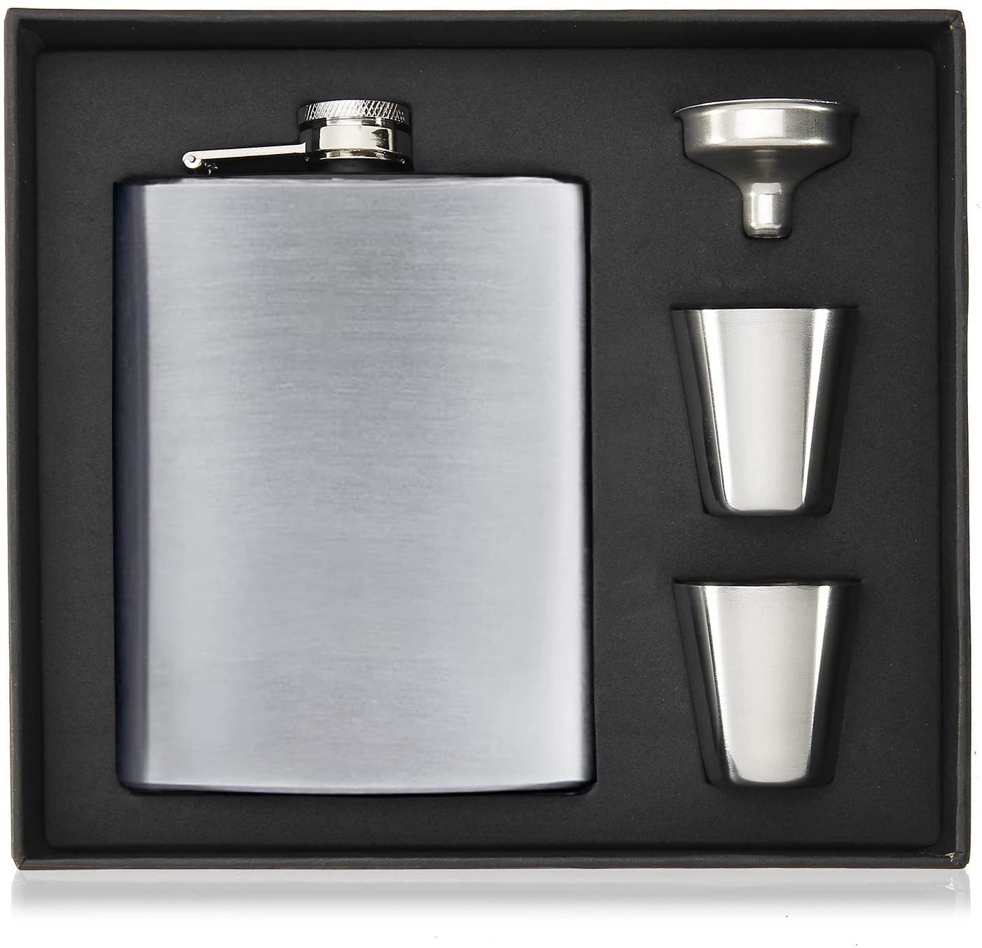 BARSKIN Hip Flask Gift Set, 7 Oz Hip Flask Set, Stainless Steel Hip ...