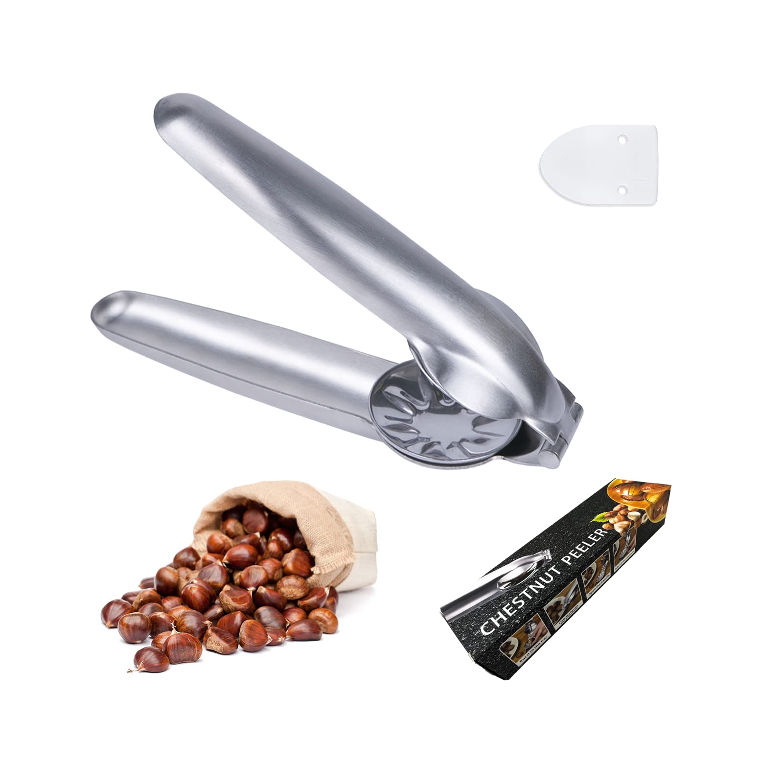 Amazon.com: Chestnut Clip Nut Cracker Peeler Cutter Tool 304 Stainless ...