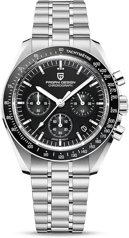 Pagani Design 1701 V3 Moon Armbanduhr Herren Quarz Chronograph Uhren Japan VK63 Uhrwerk ...