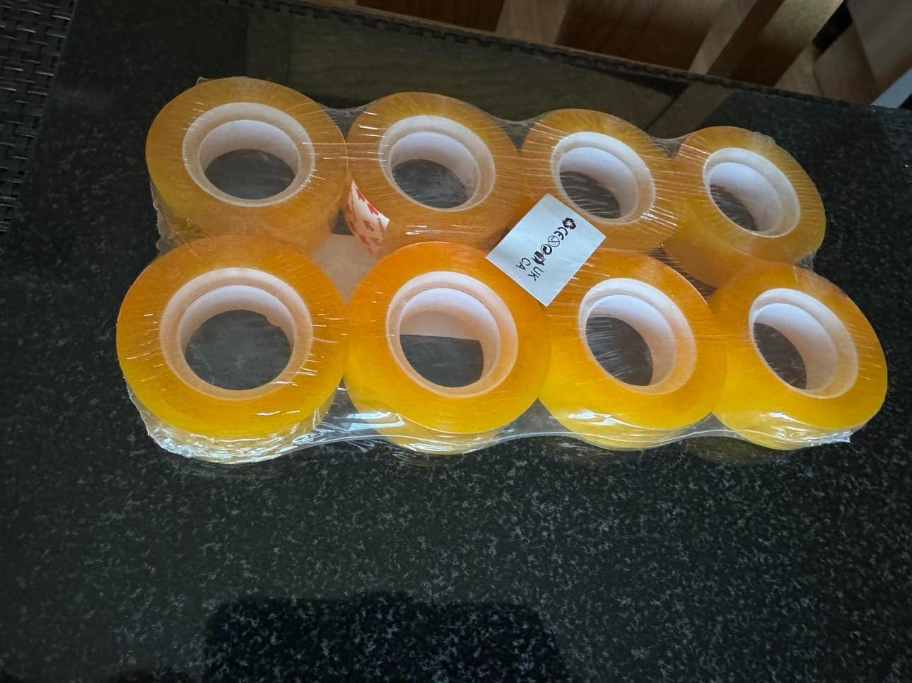 8 Rolls Clear Sticky Tape 19mm x 33m : Amazon.co.uk: Stationery ...