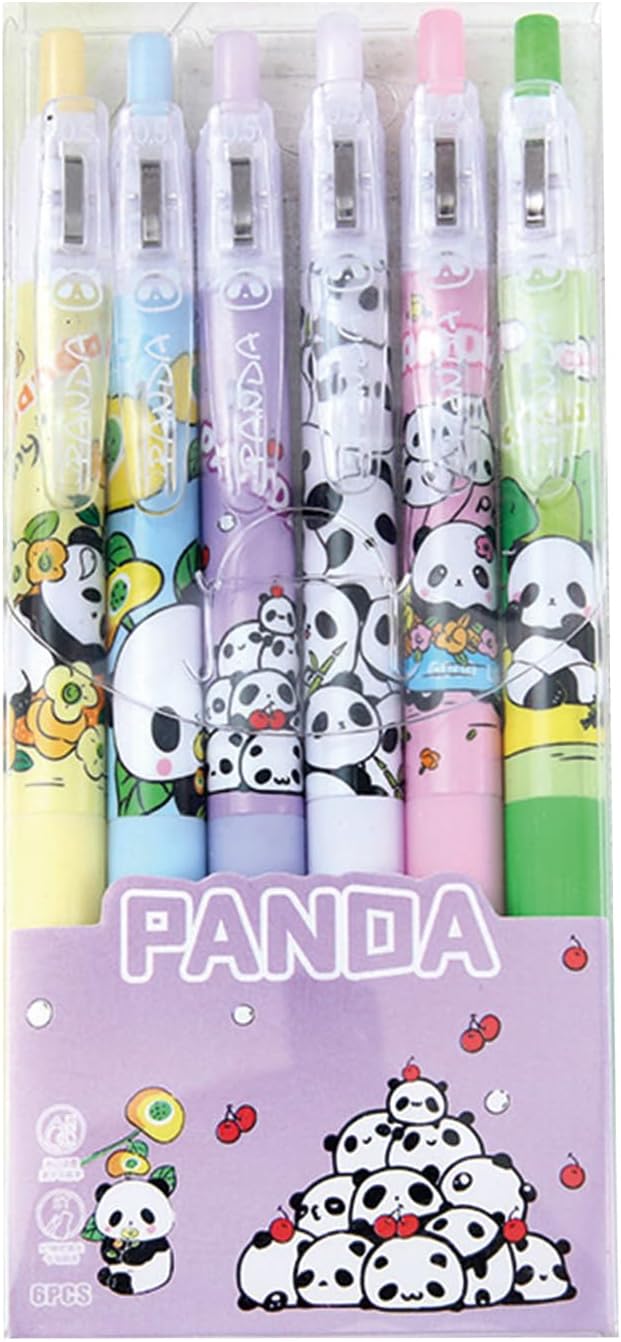 Amazon.com: Cooapen Gel Pens Cute Panda Pens Fine Point 0.5mm Black Ink ...