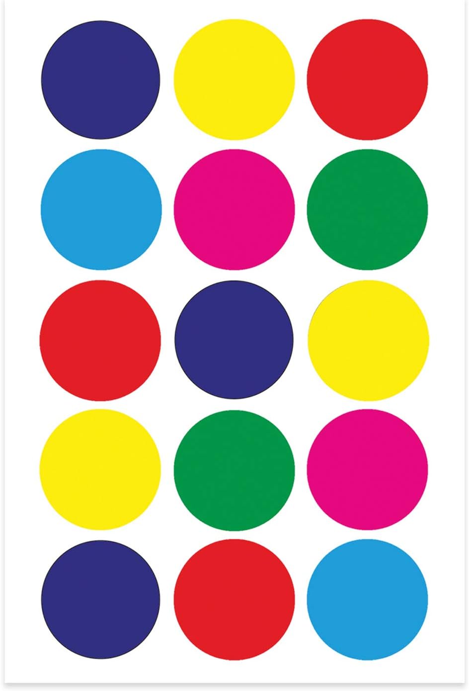Amazon.com: Hygloss Products - Self Adhesive Circle Stickers - Variety ...
