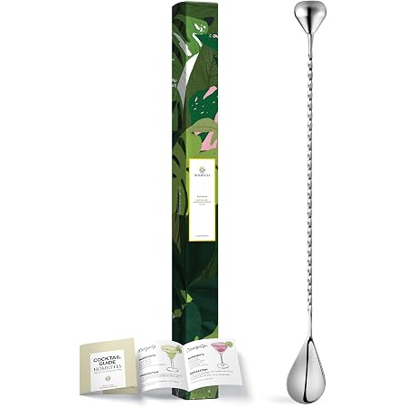 Amazon.com: Homestia Bar Spoon with Muddler, Stainless Steel Cocktail ...