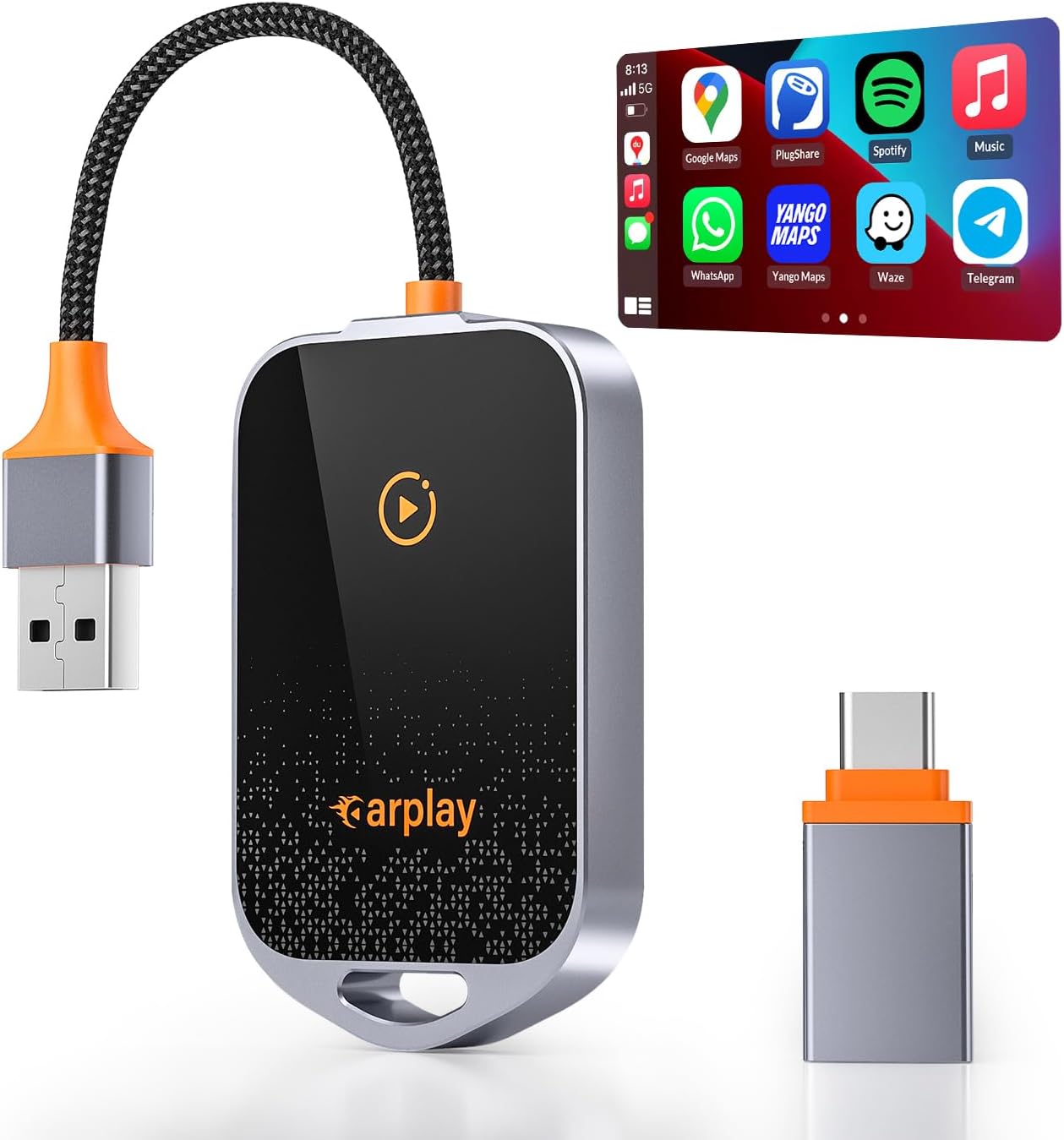 Amazon.com: Wireless CarPlay Adapter for iPhone, 2024 CarPlay Wireless ...