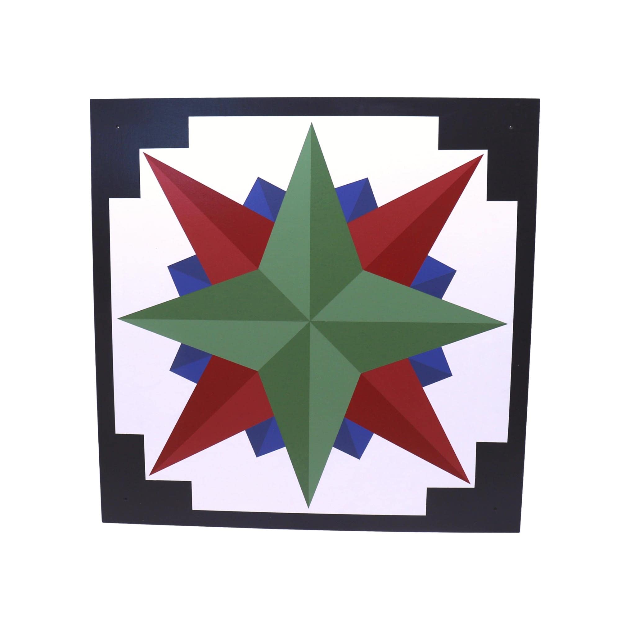 Amazon.com: AmishToyBox.com Barn Quilt - Mariner's Compass Sailor ...