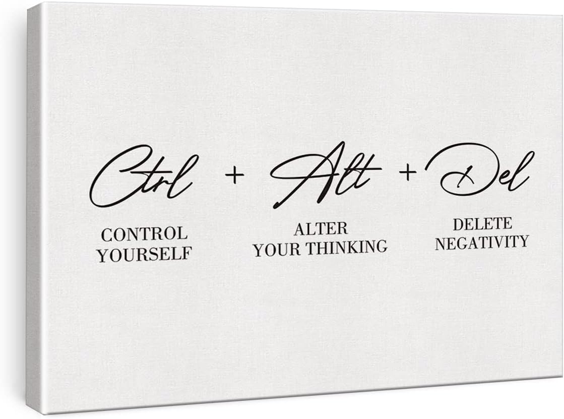Amazon.com: Inspirational Quote Control Yourself Alter Your Thinking ...