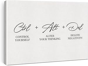 Amazon.com: Inspirational Quote Control Yourself Alter Your Thinking ...