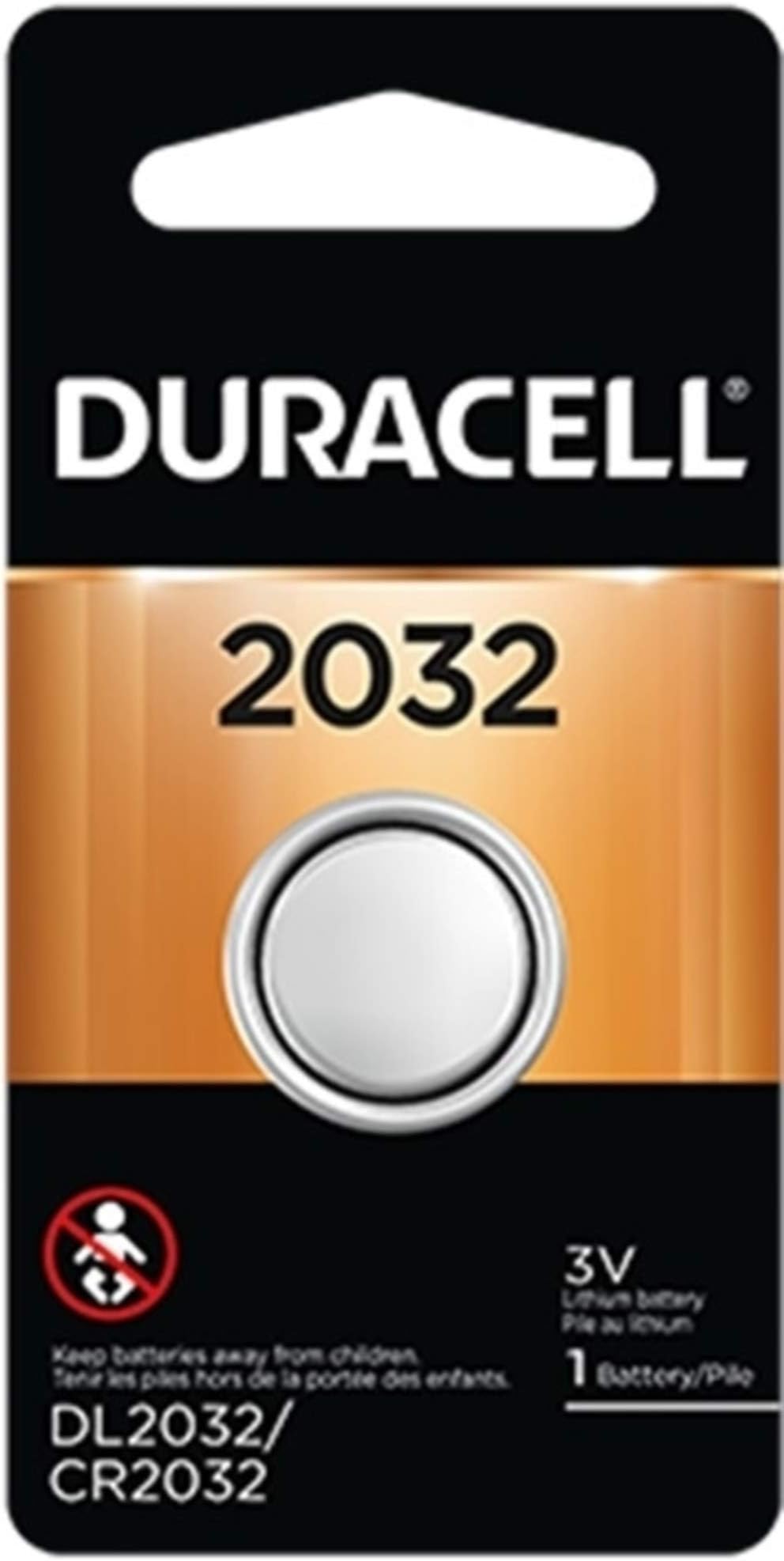 Amazon.com: Duracell DL2032 Lithium Coin Battery, 2032 Size, 3V, 230 ...