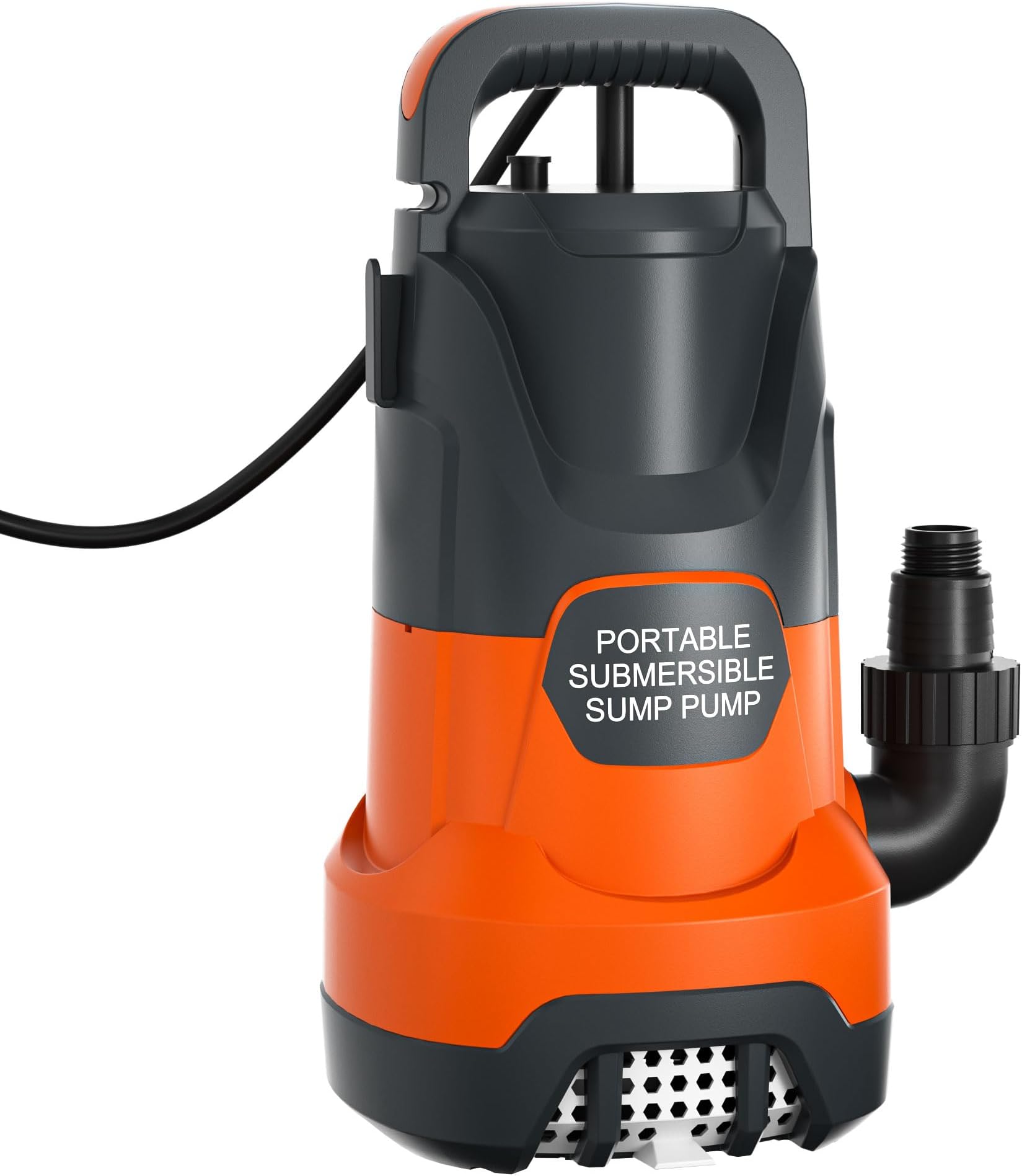 SHANGDA Sump Pump Submersible 1.6HP 4700GPH Portable Water Pump to ...