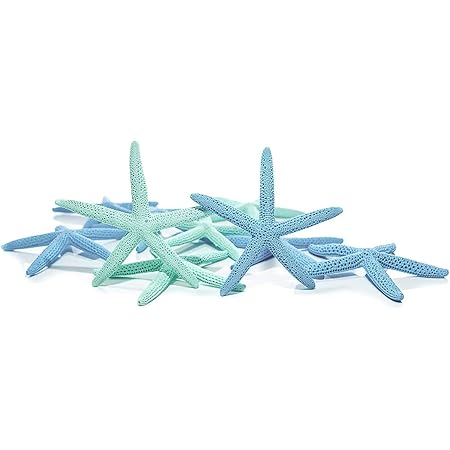 Amazon.com: Starfish Decor - 10 Pack Green & Blue Assorted Star Fish 4 ...