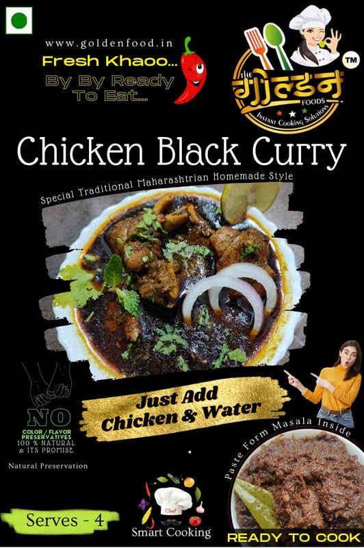 The Golden Foods - Chicken Black Curry Masala | Ready To Cook Curry ...