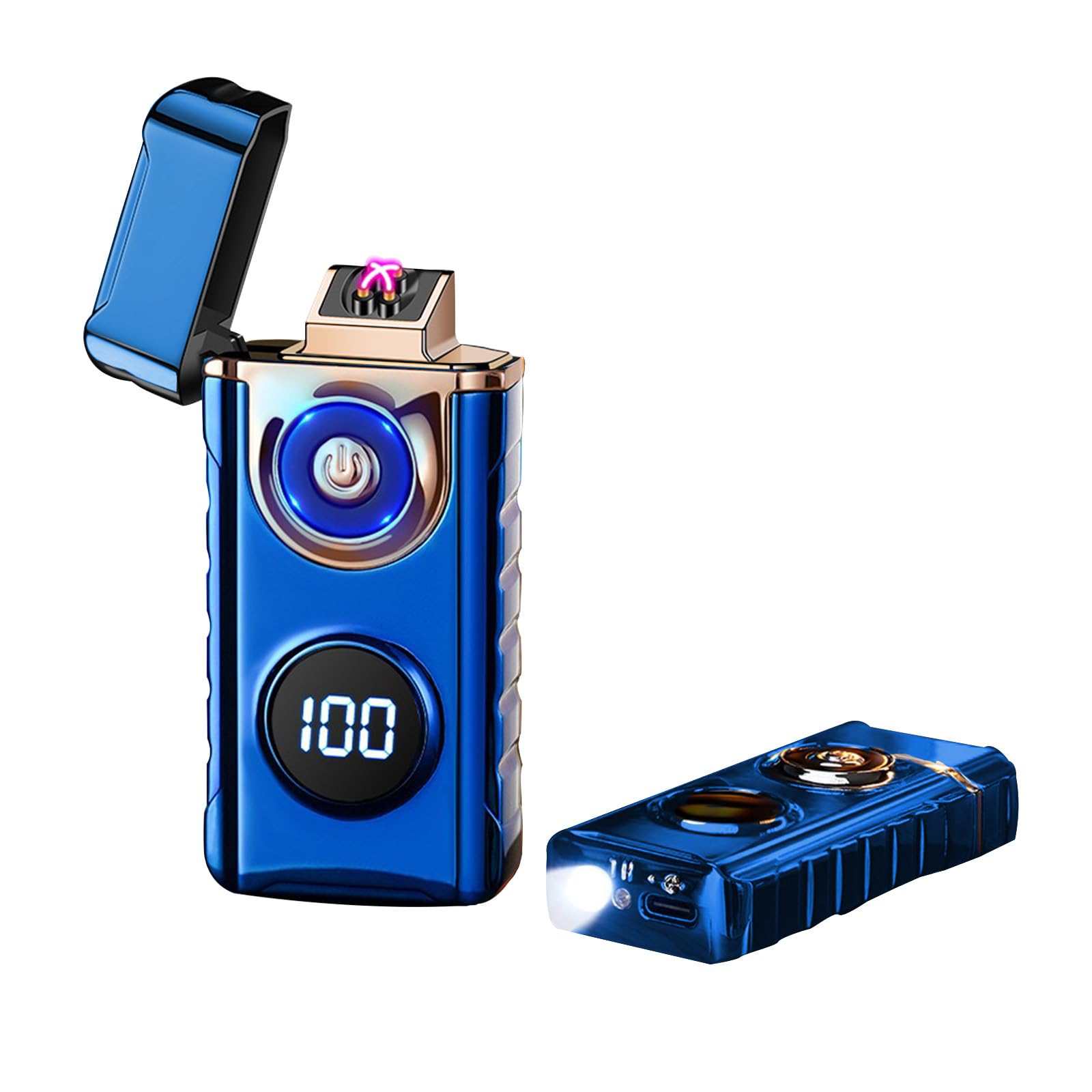 Amazon.com: TIKIUKI Electric Lighters Rechargeable,Dual Arc Lighter ...