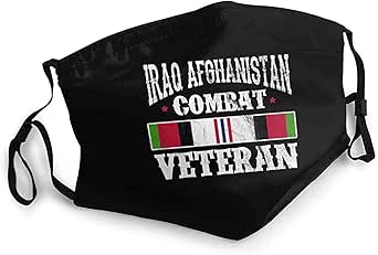 Unisex Reusable Face Mask Iraq Afghanistan Combat Veteran Proud Army ...