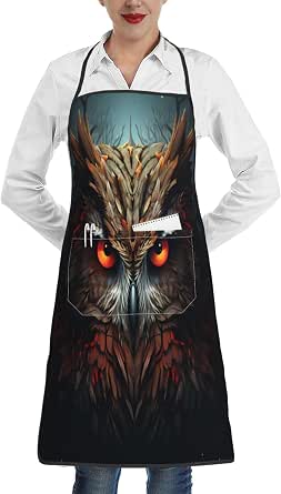 Amazon.com: Twin Peaks Owl Aprons With Pocket - Waterproof Adjustable ...