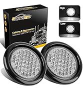 Amazon.com: Partsam 2pcs 4" Round White 24 LED Truck Trailer Light ...