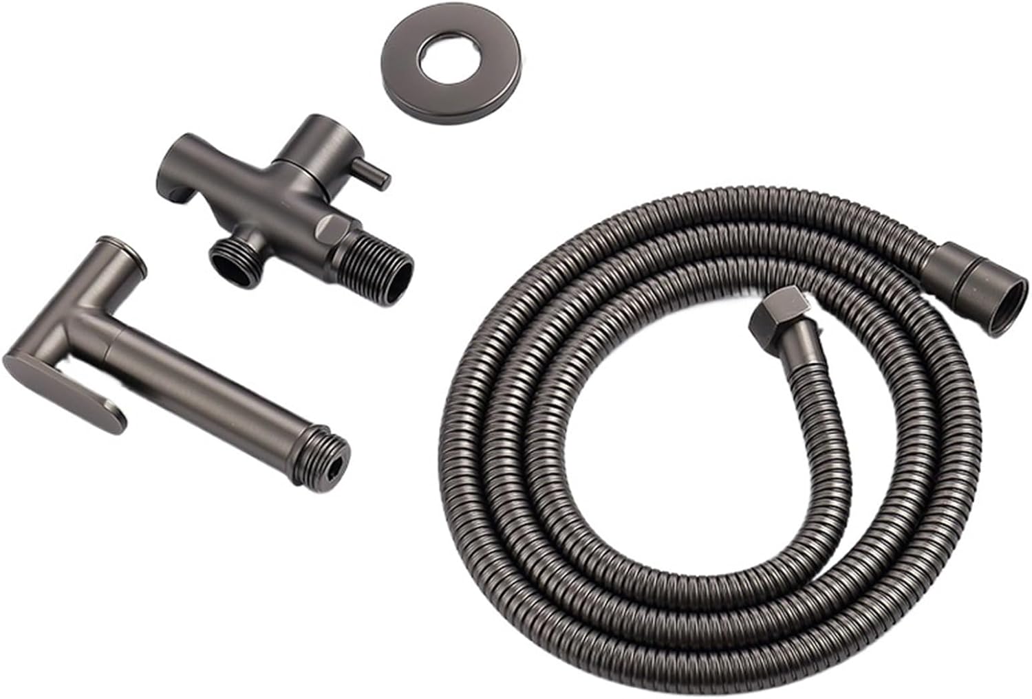 Brushed Gold Douche Kit Hand Held Bidet Sprayer Brass Room Balcony Wall ...