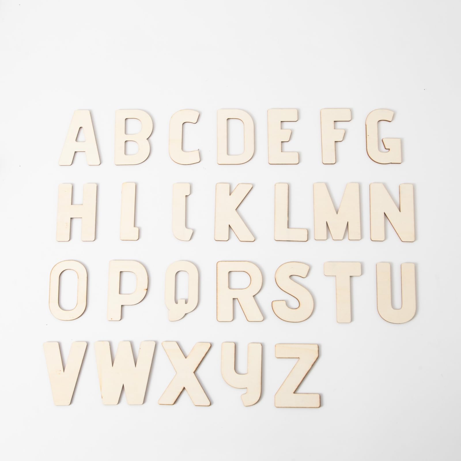 Amazon.com: 3 Inch 219 Pieces Wood Unfinished Letters Unpainted Wooden ...