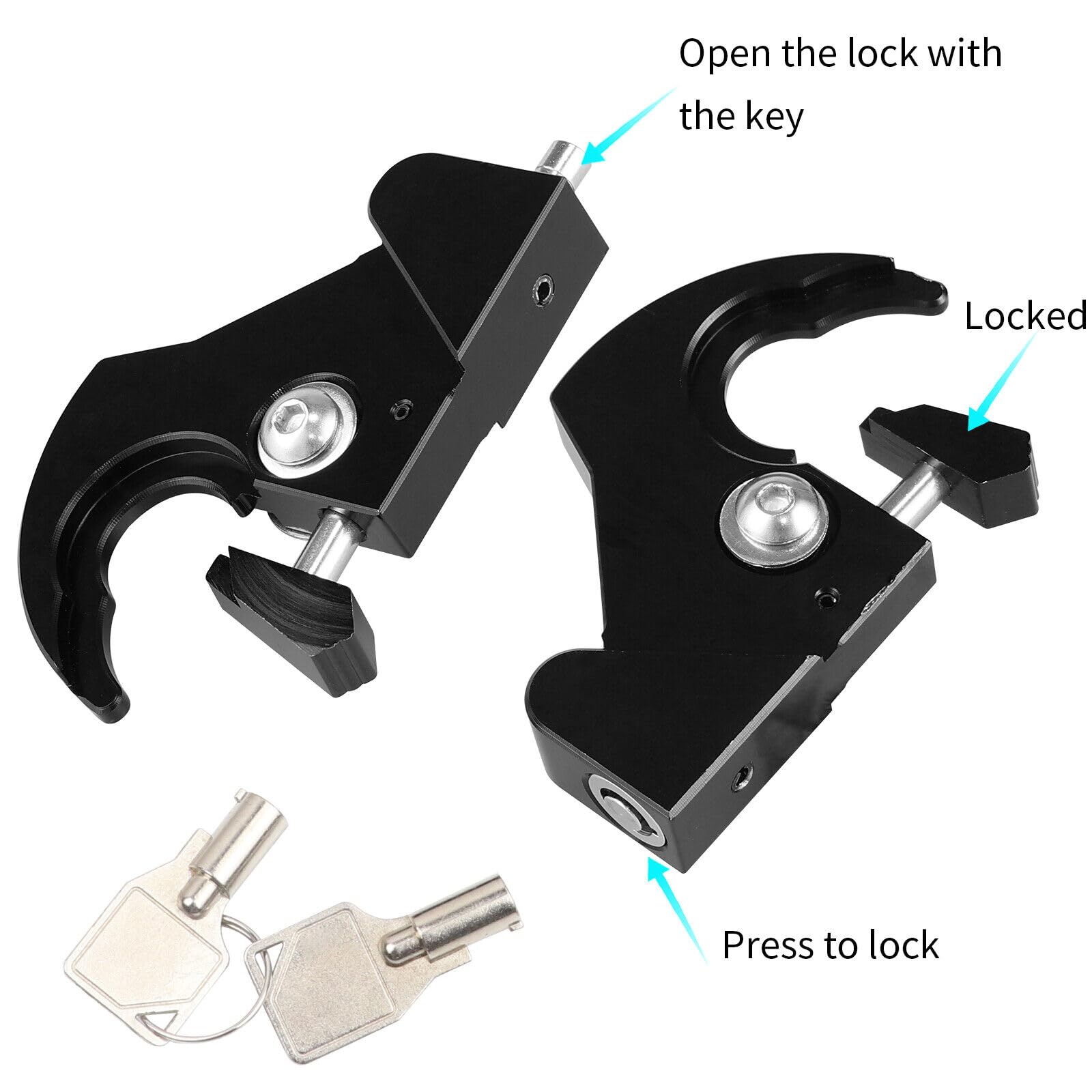 Detachable Locking Latch Kit Rotary Docking Latches 8487