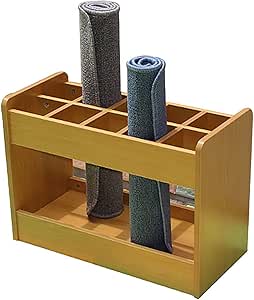 Amazon.co.jp: Mat Rack, Mat Stand Wooden Mat Standing Holder ...