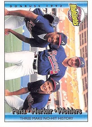 Amazon.com: 1992 Donruss #616 Braves No-Hitter Alejandro Pena/Kent ...
