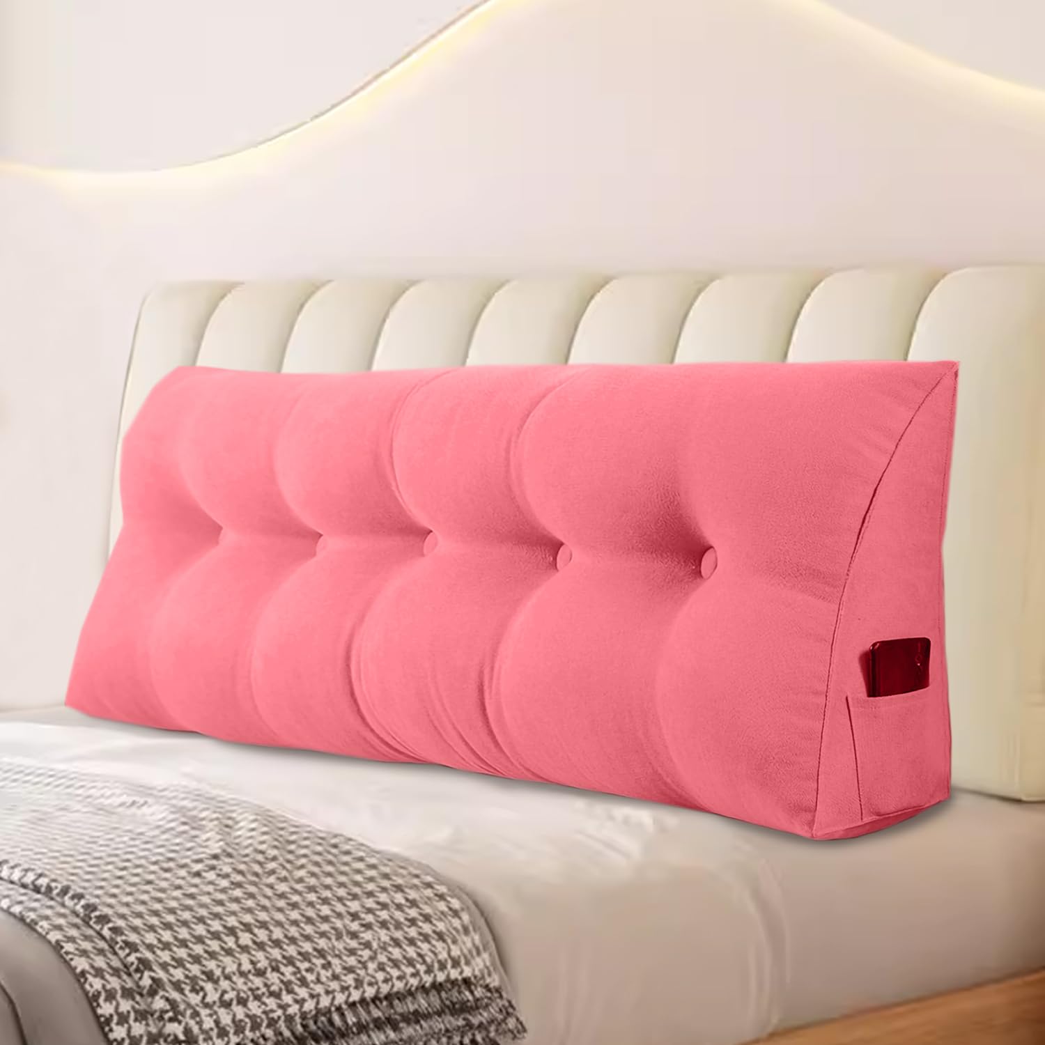 Amazon.com: WUIOYNF Large Triangular Headboard Pillows Long Backrest ...