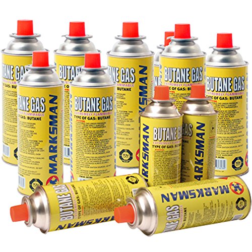 2 X Marksman Butane Gas Canisters Bottle for Camping Portable stoves ...