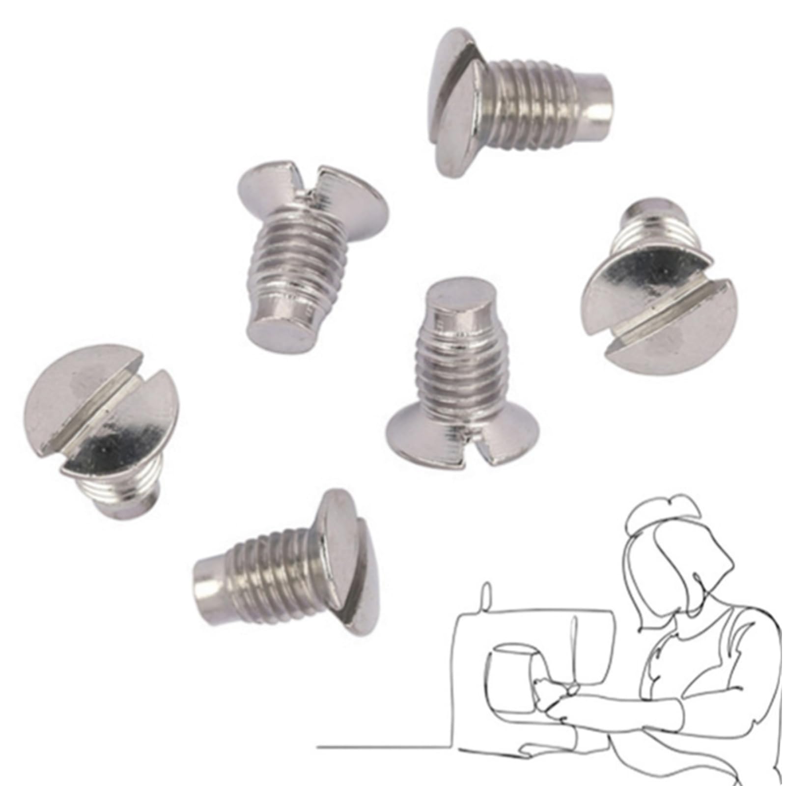 Sewing Machine Screws 20-Pack Sewing Machine Needle Plate Screws ...